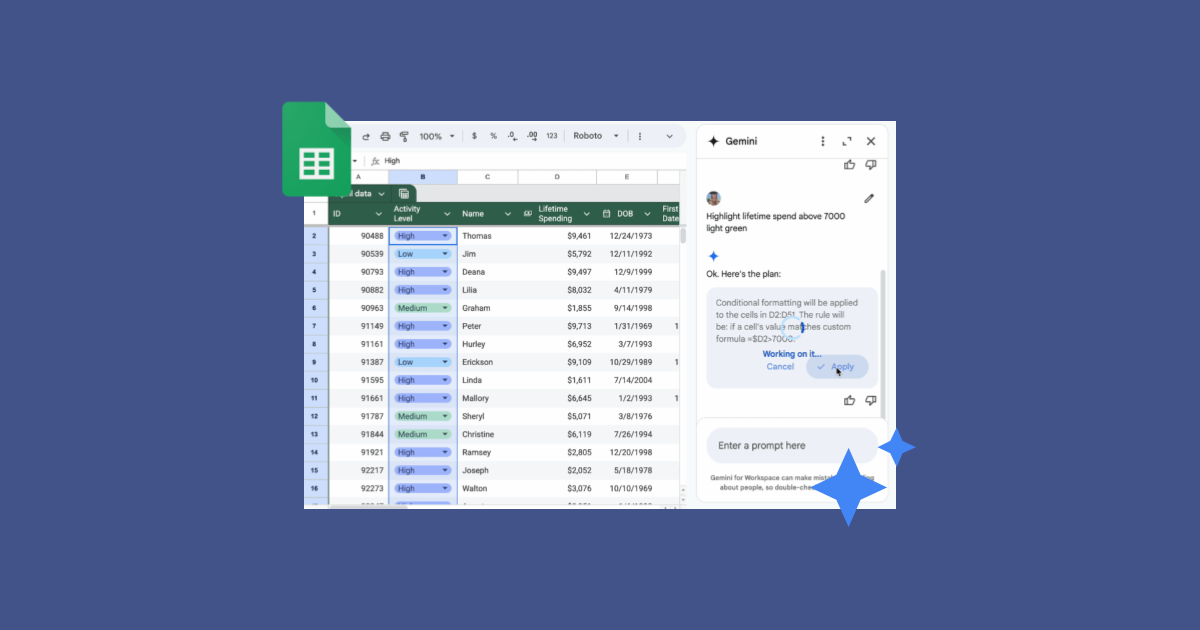 Gemini en Google Sheets: transforma tus datos sin fórmulas complejas&nb...