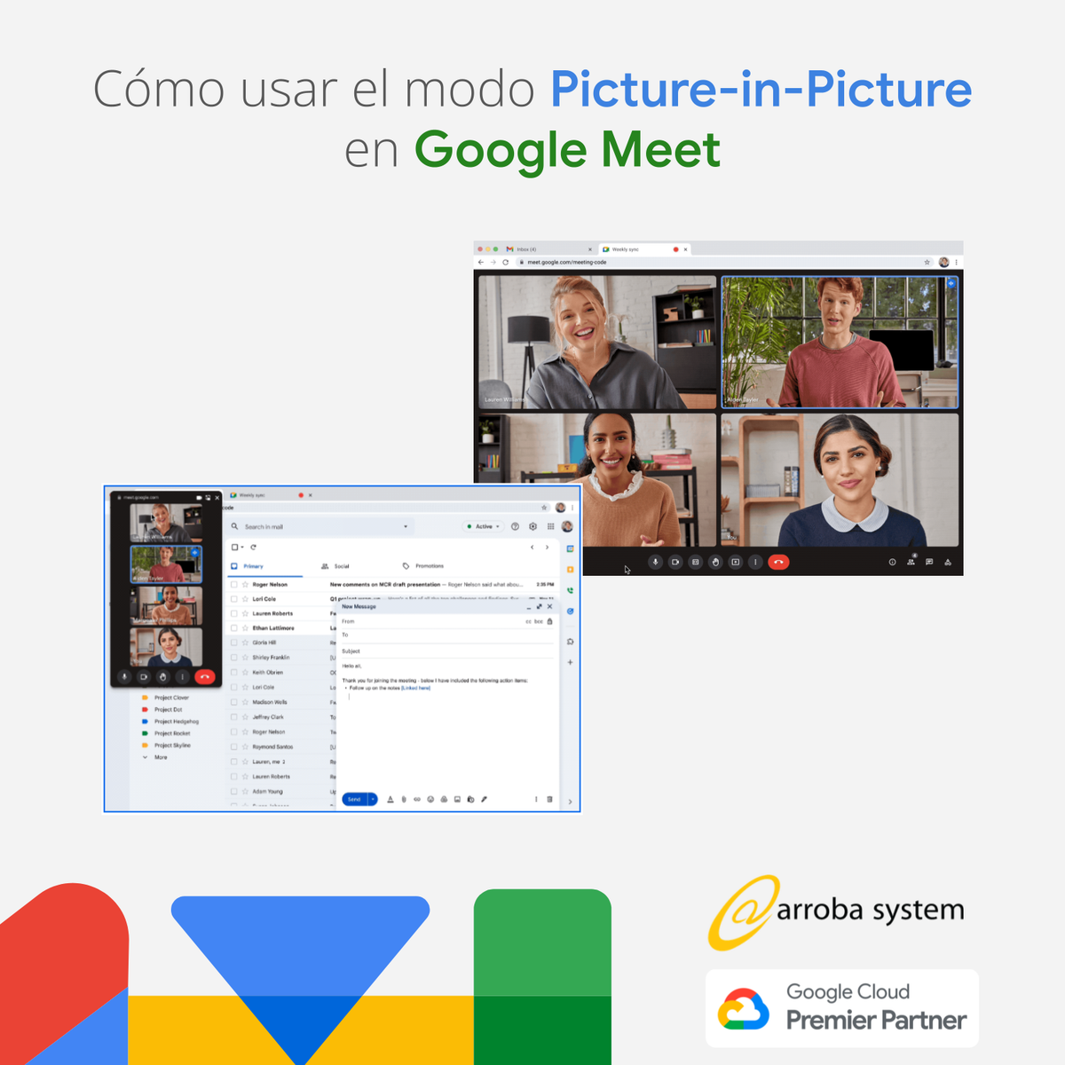 Cómo usar el modo Picture-in-Picture en Google Meet | Arroba ...