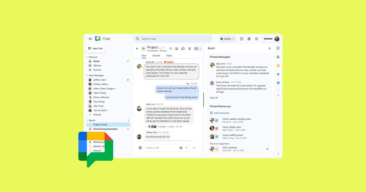 Google presenta la pestaña "Tab" en Google Chat | A...